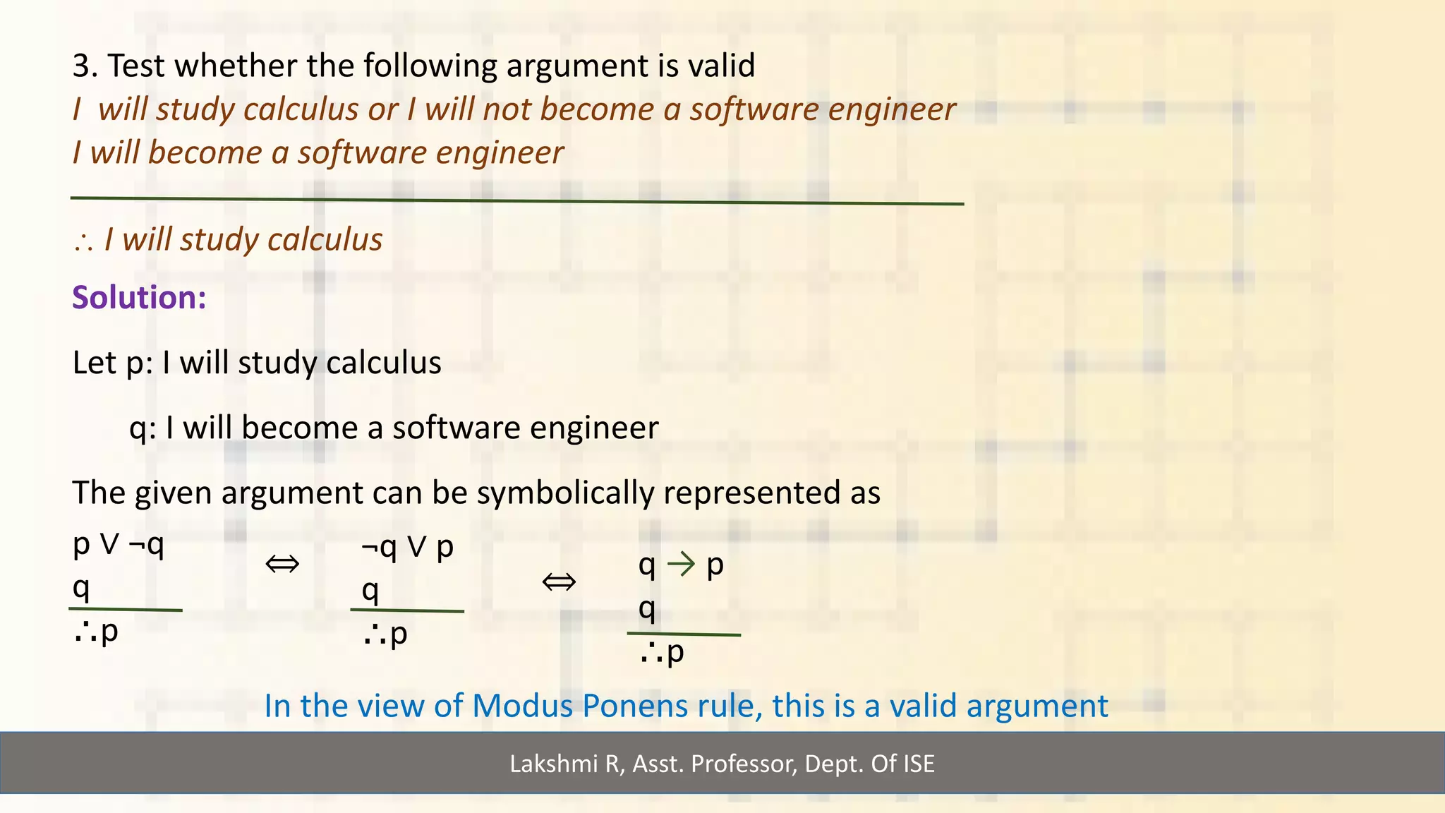 Rules of inference | PDF