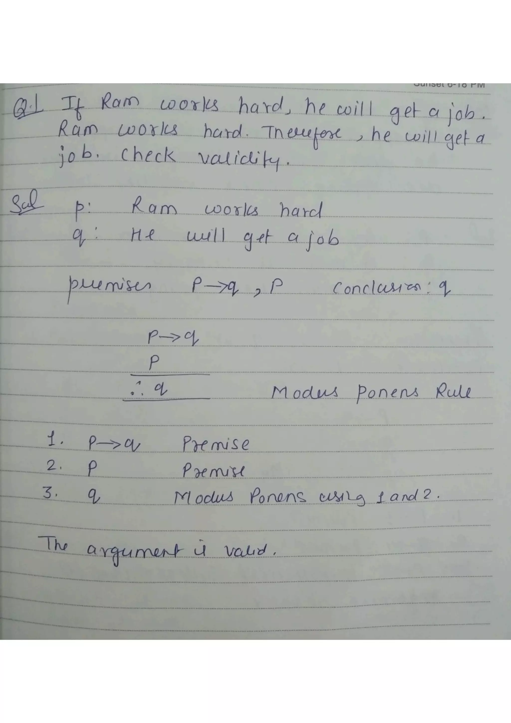 Rules of Inference in Discrete Structure | PDF