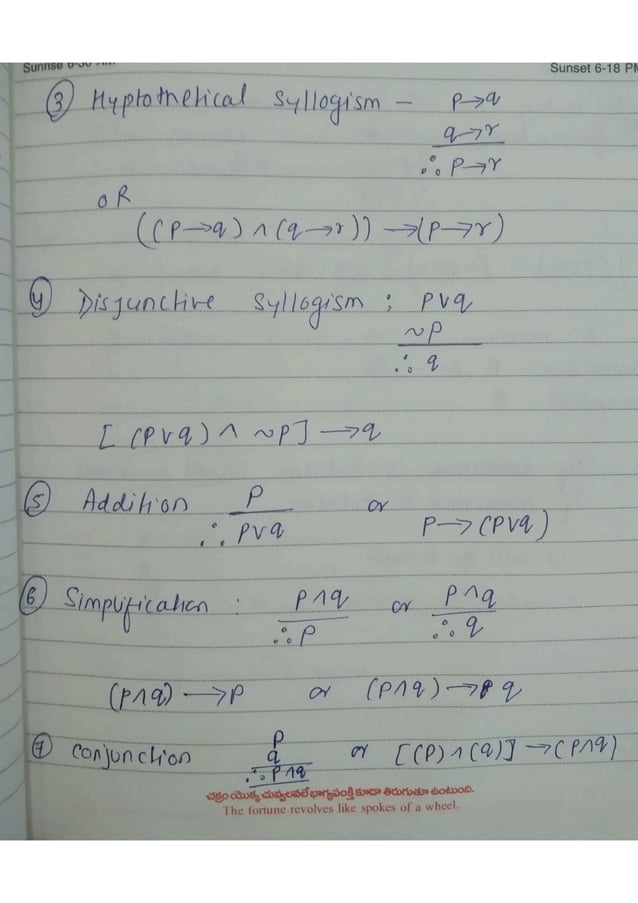 Rules of Inference in Discrete Structure | PDF