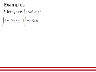 Rules of integration | PPTX