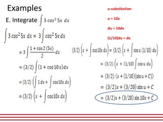 Rules of integration | PPTX