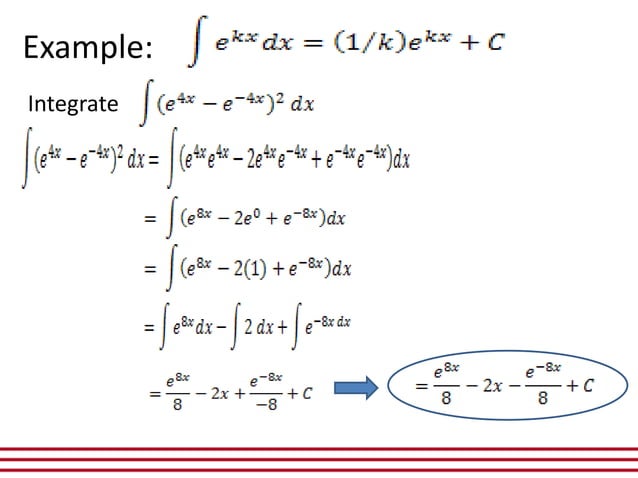 Rules of integration
