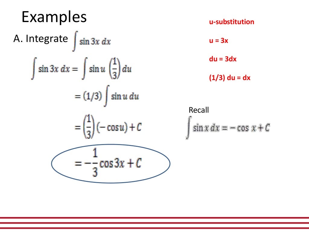 Rules of integration