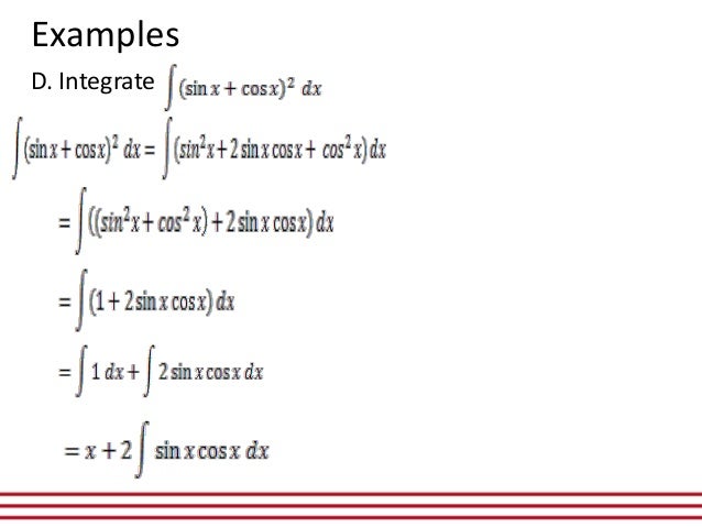 Integration Rules And Integration Definition With Examples