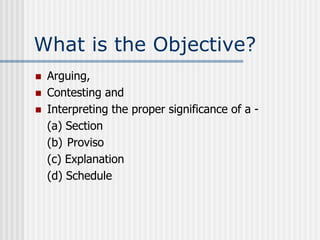 Rules of Interpretation overview of law and presentation | PPT