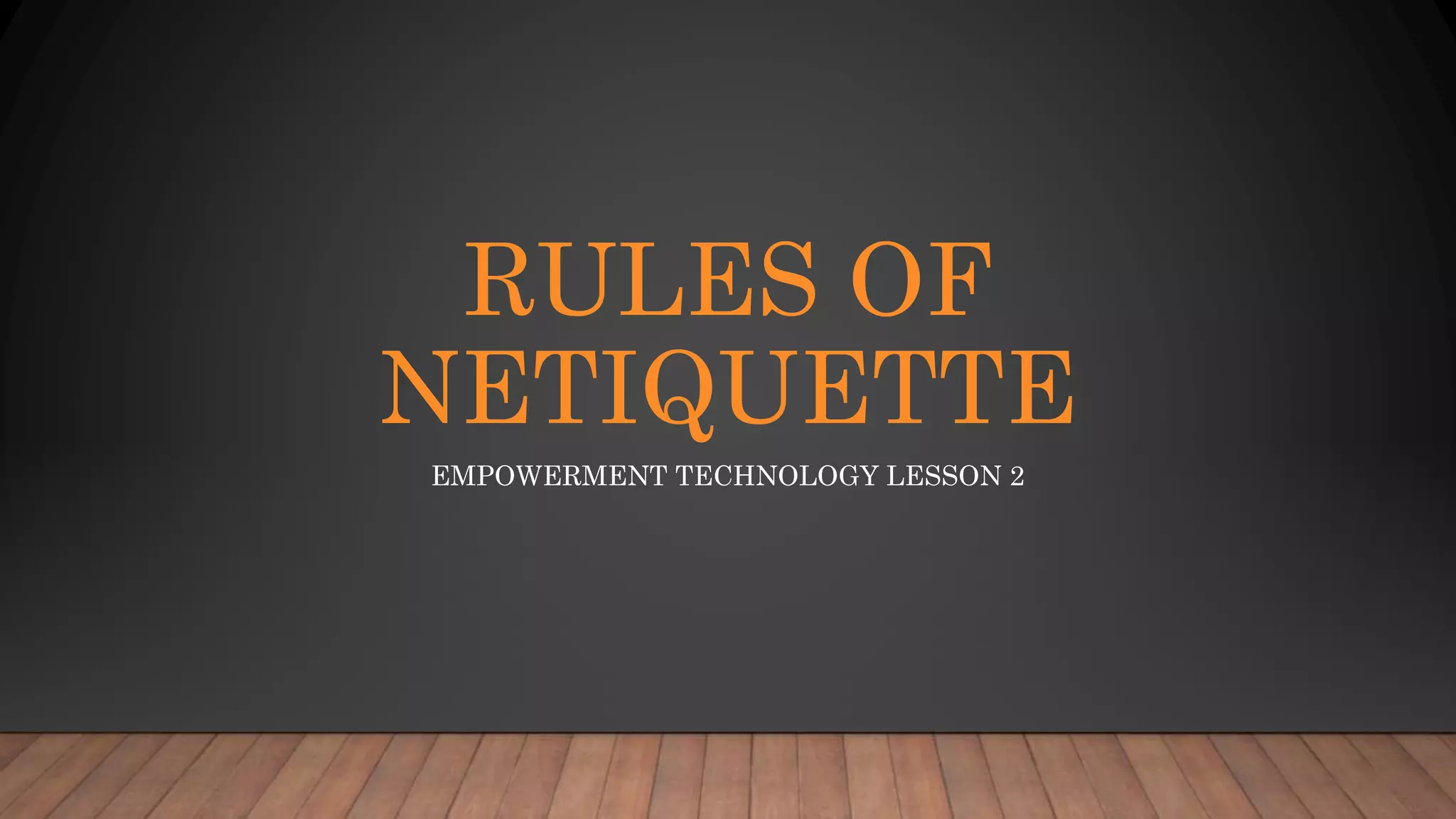 Rules of netiquette-lesson 2.pptx