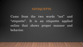 Rules of netiquette-lesson 2.pptx