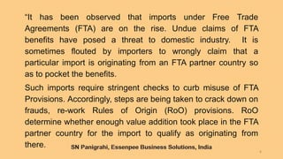 #New ‘Rules of Origin' to Check Misuse of FTA Provisions - By SN ...