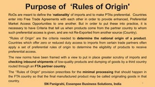#New ‘Rules of Origin' to Check Misuse of FTA Provisions - By SN ...