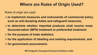 #New ‘Rules of Origin' to Check Misuse of FTA Provisions - By SN ...