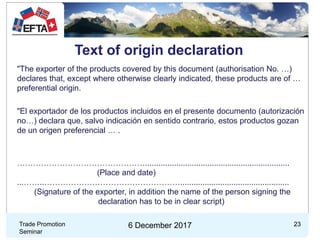 Efta Colombia - Rules of origin and customs | PDF | Commodities | Economy