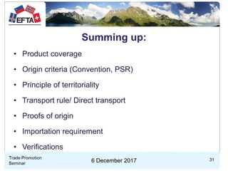 Efta Colombia - Rules of origin and customs | PDF | Commodities | Economy