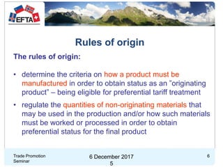 Efta Colombia - Rules of origin and customs | PDF | Commodities | Economy