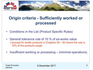 Efta Colombia - Rules of origin and customs | PDF | Commodities | Economy