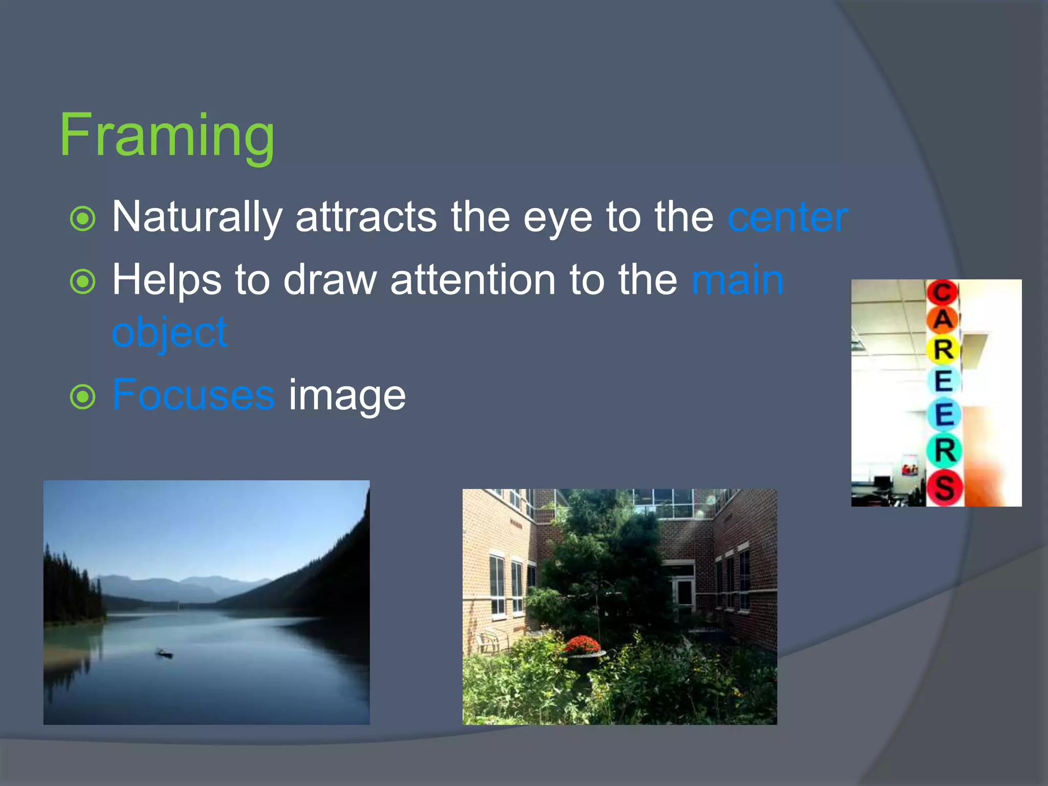 Rules of photo composition | PPTX | Photography | Arts and Crafts