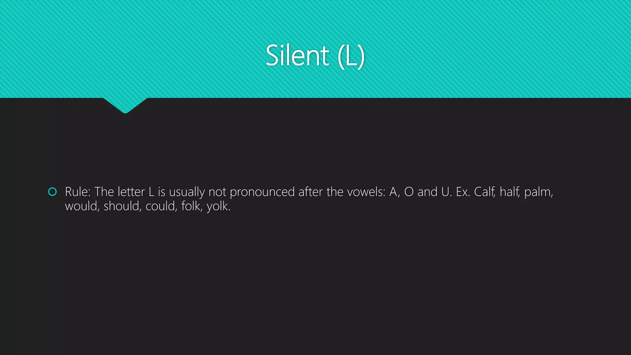 Rules of pronouncing Silent Letter | PPTX