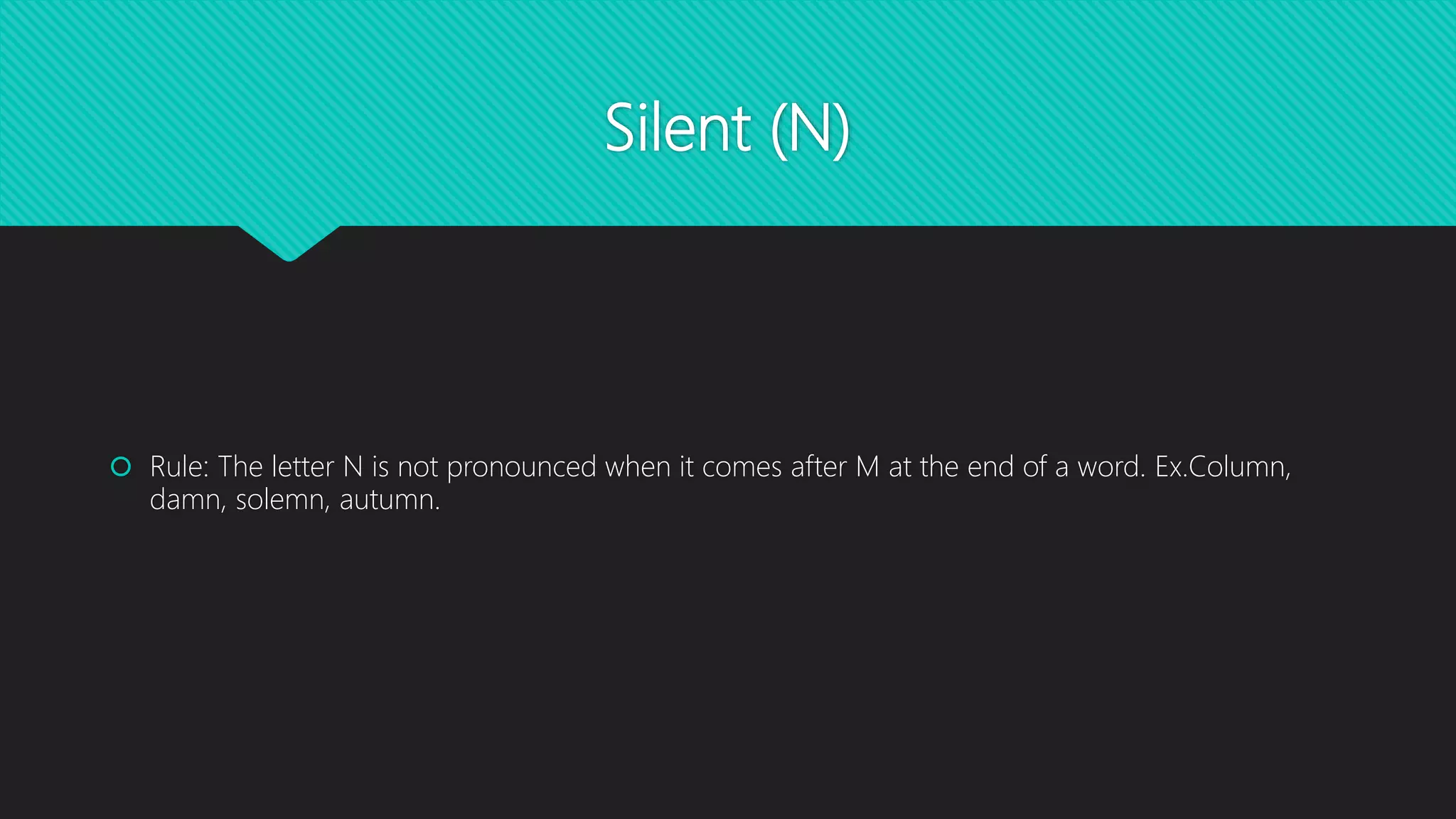 Rules of pronouncing Silent Letter | PPTX