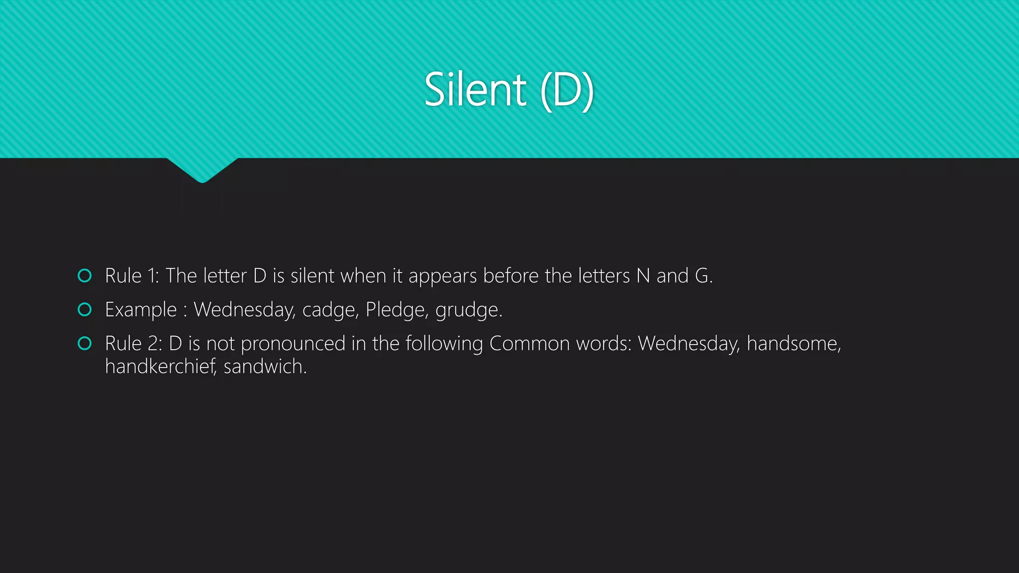 Rules of pronouncing Silent Letter | PPTX