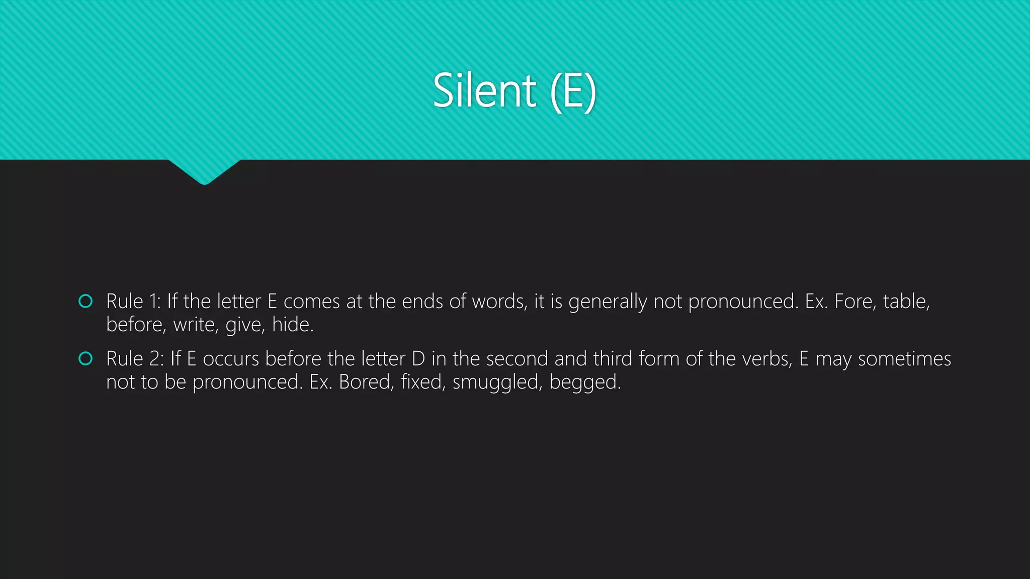 Rules of pronouncing Silent Letter | PPTX