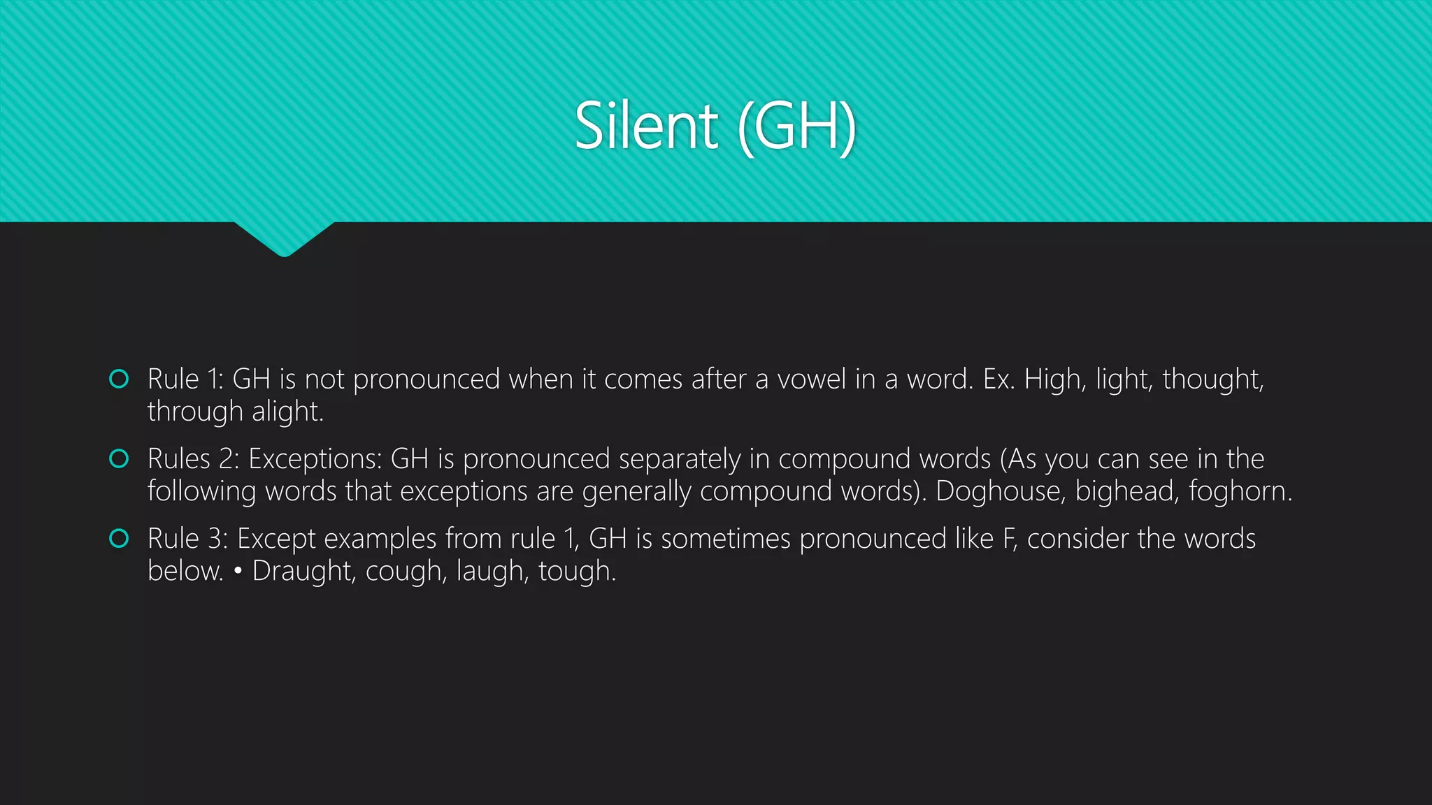 Rules of pronouncing Silent Letter | PPTX
