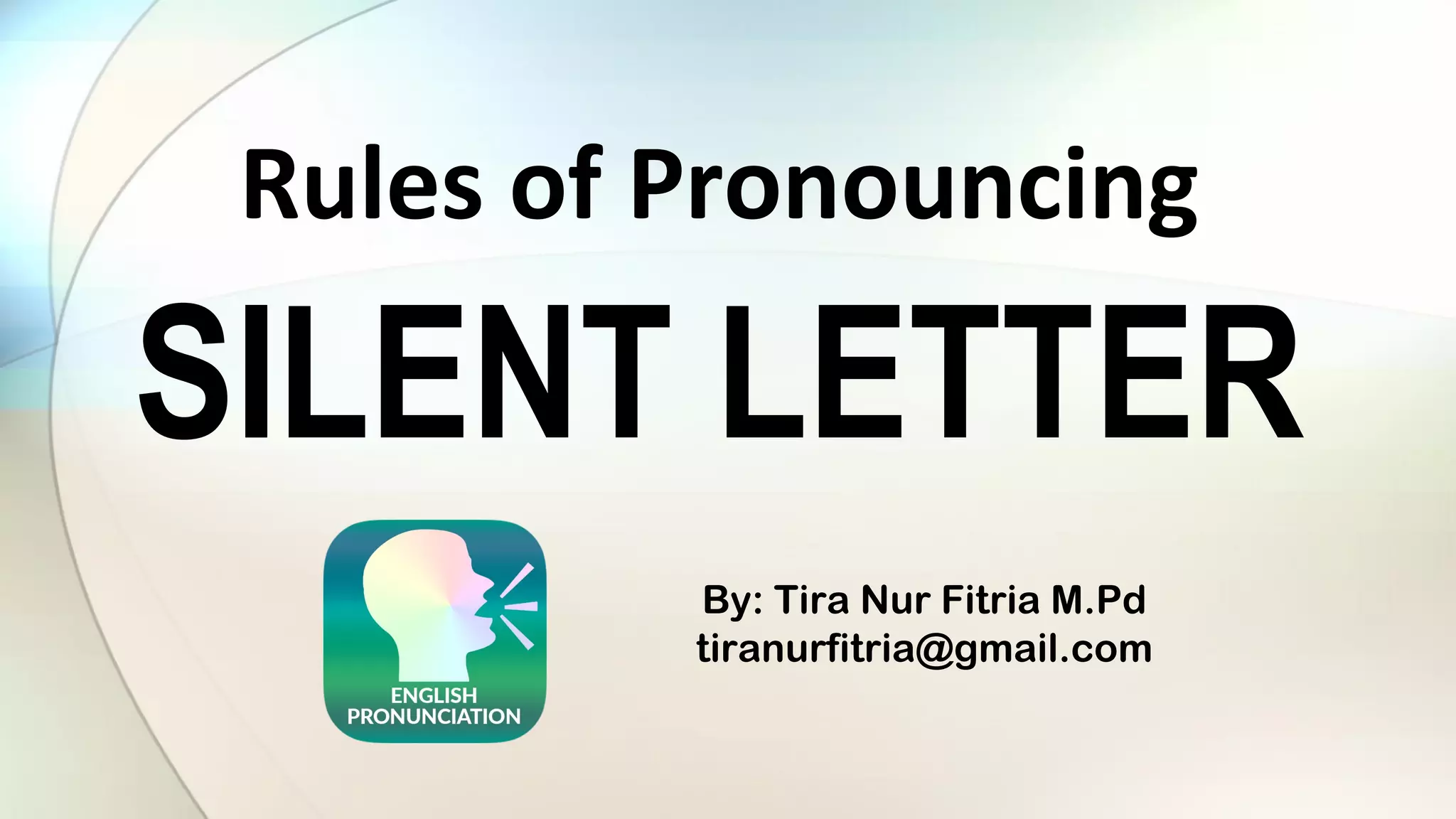 Rules of Silent Letter | PPT