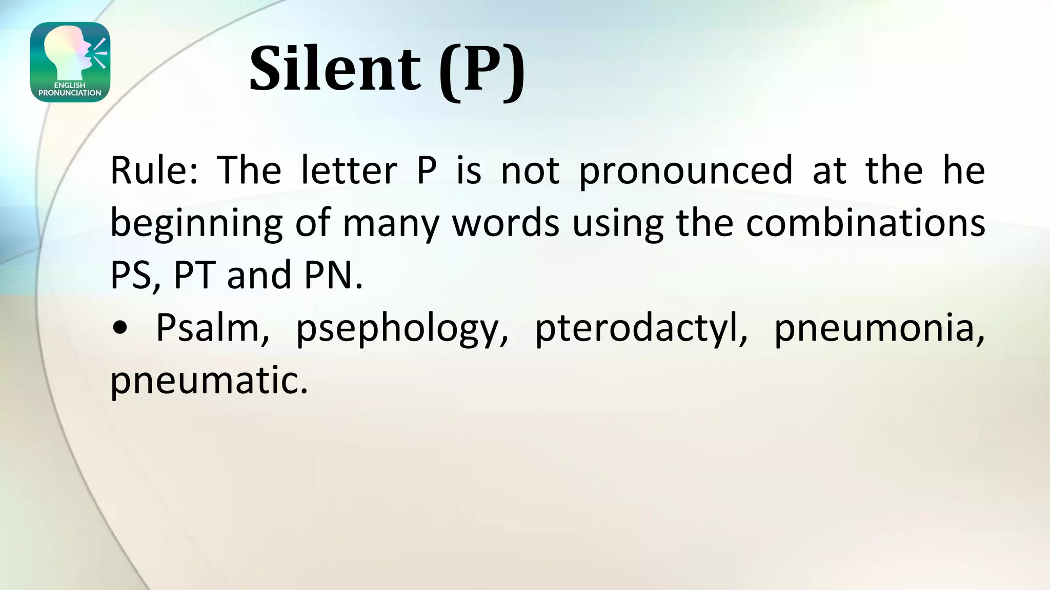 Rules of Silent Letter | PPT