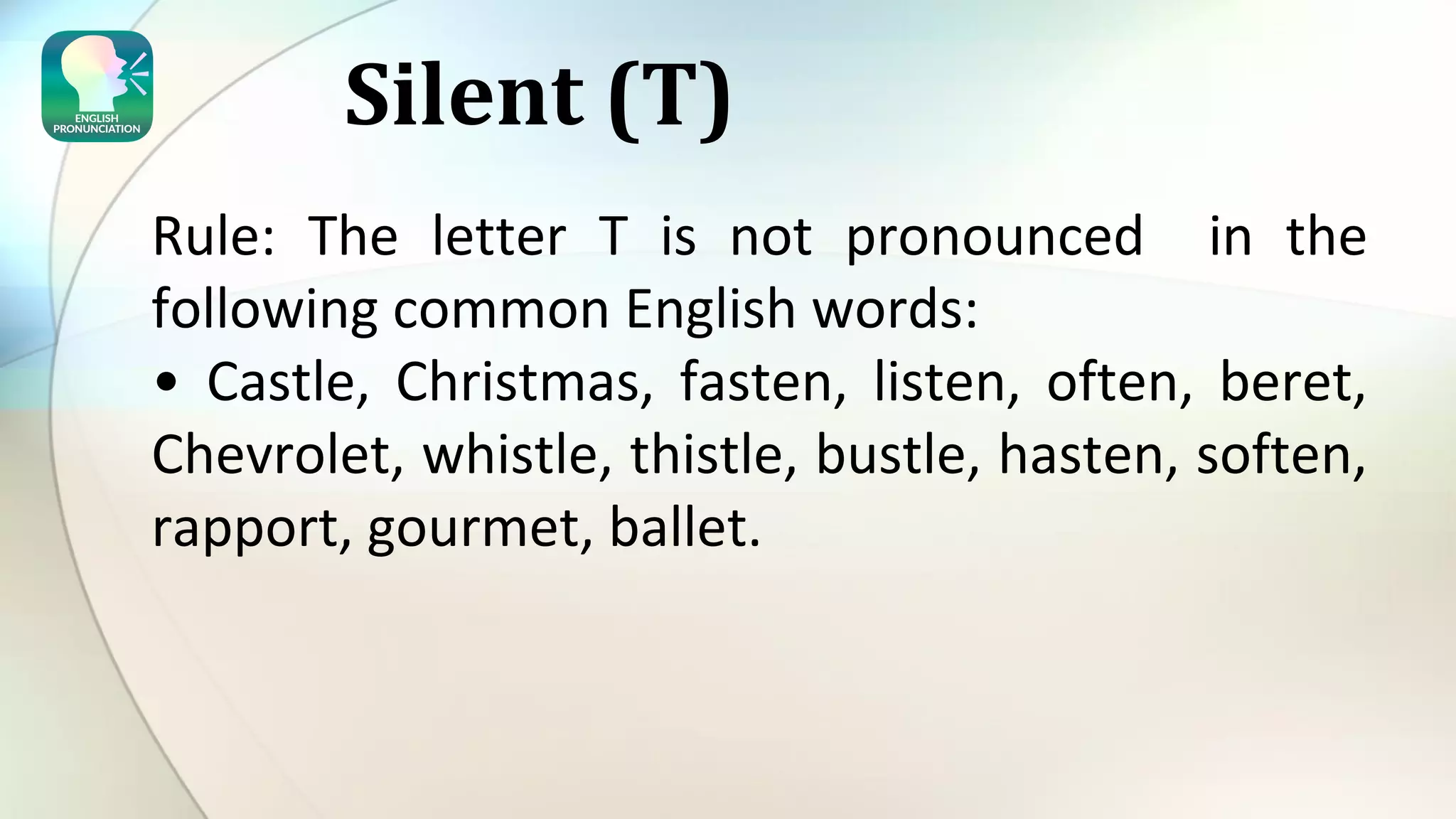 Rules of Silent Letter | PPT