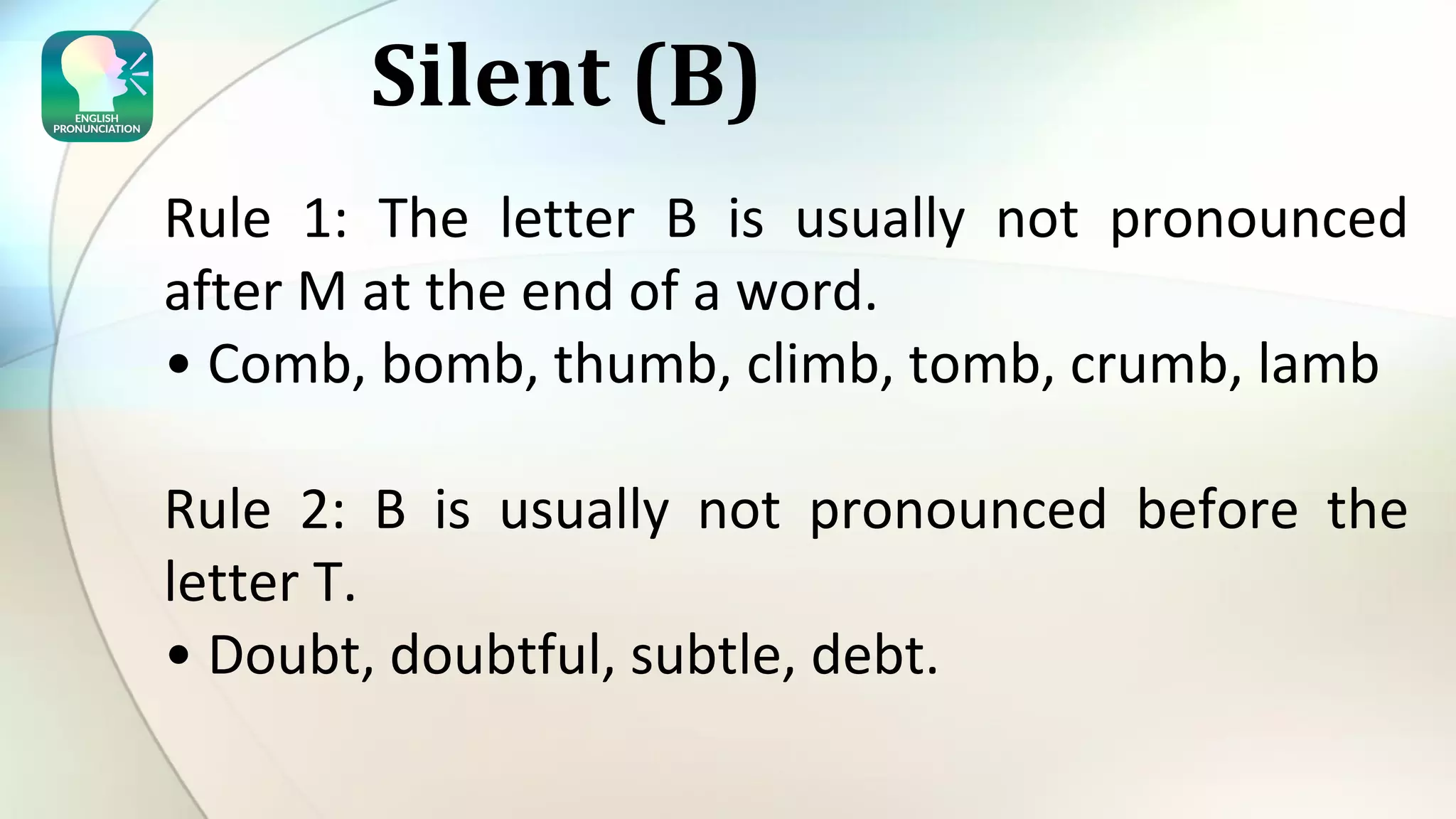Rules of Silent Letter | PPT