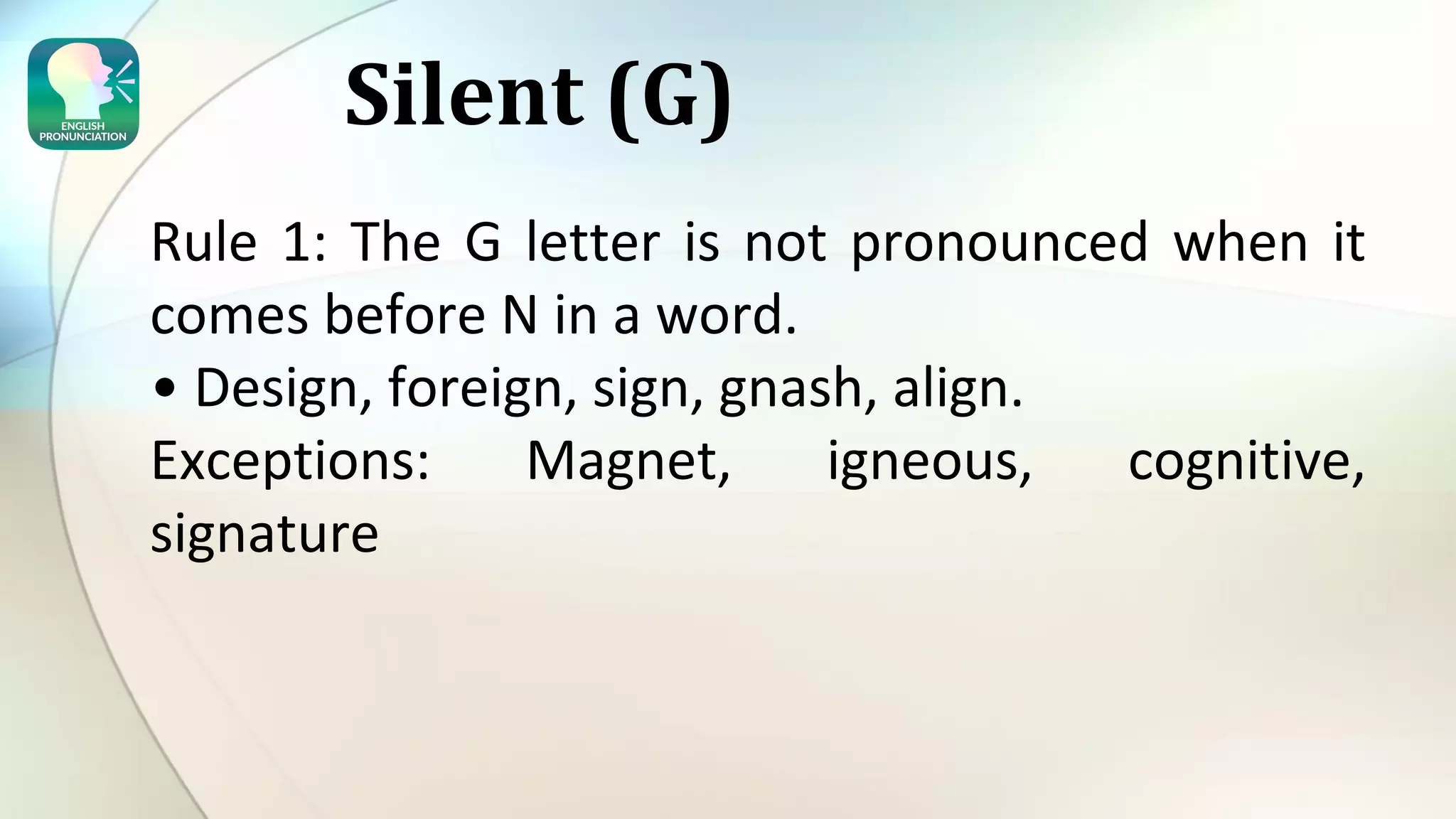 Rules of Silent Letter | PPT