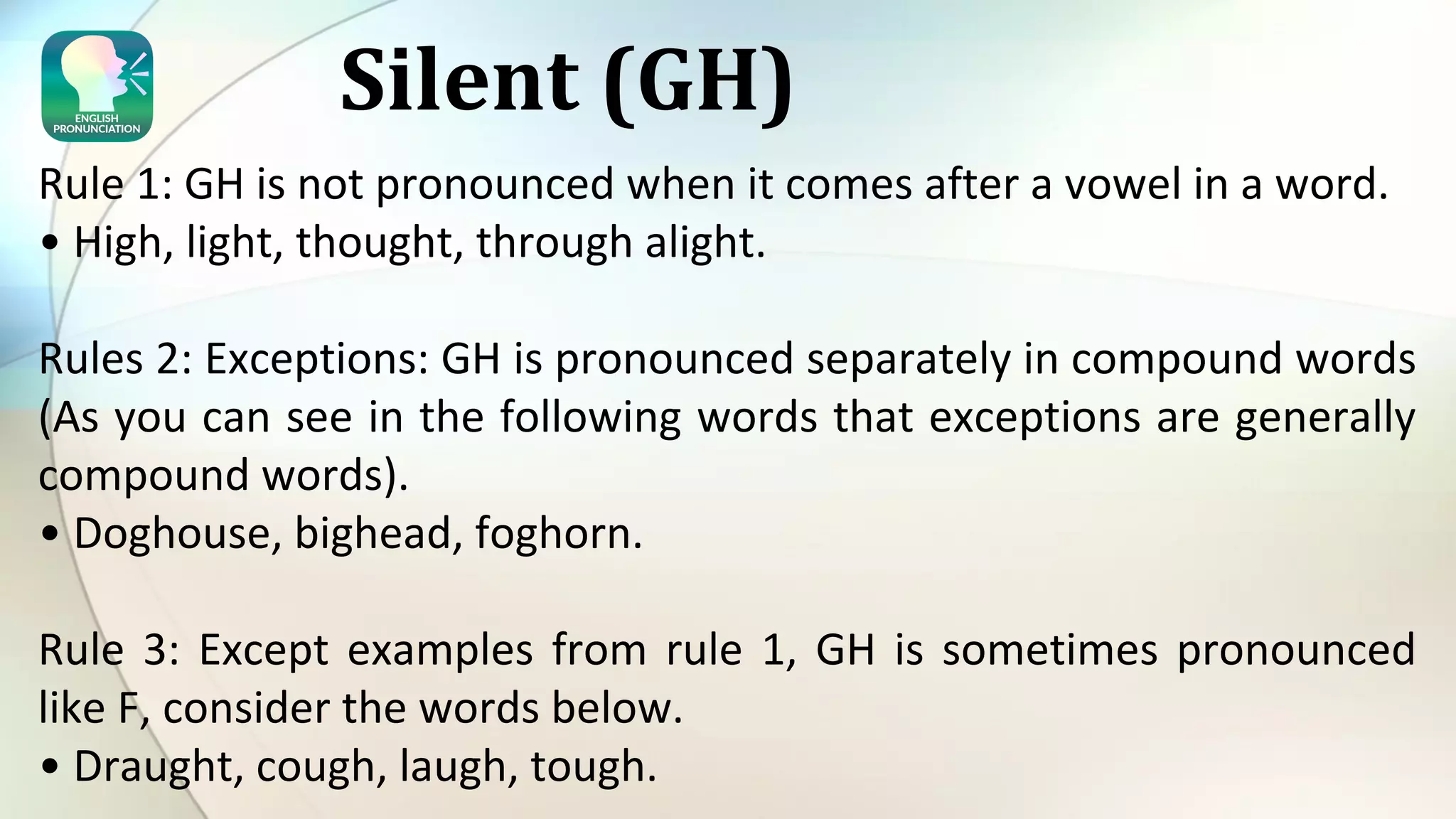 Rules of Silent Letter | PPT