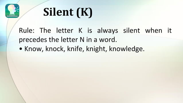 Rules of Silent Letter | PPT