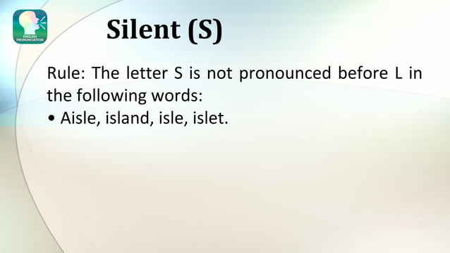 Rules of Silent Letter | PPT