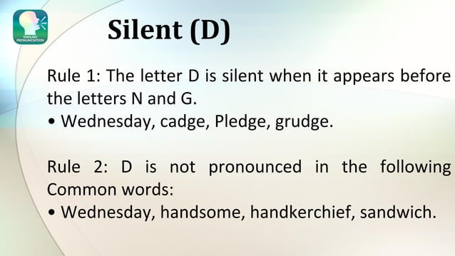 Rules of Silent Letter | PPT