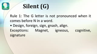 Rules of Silent Letter | PPT