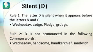 Rules of Silent Letter | PPT