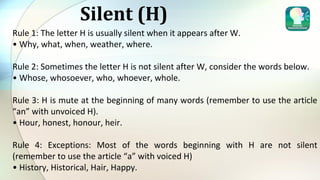 Rules of Silent Letter | PPT