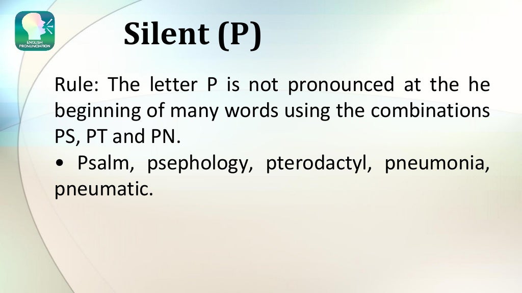 Rules of Silent Letter