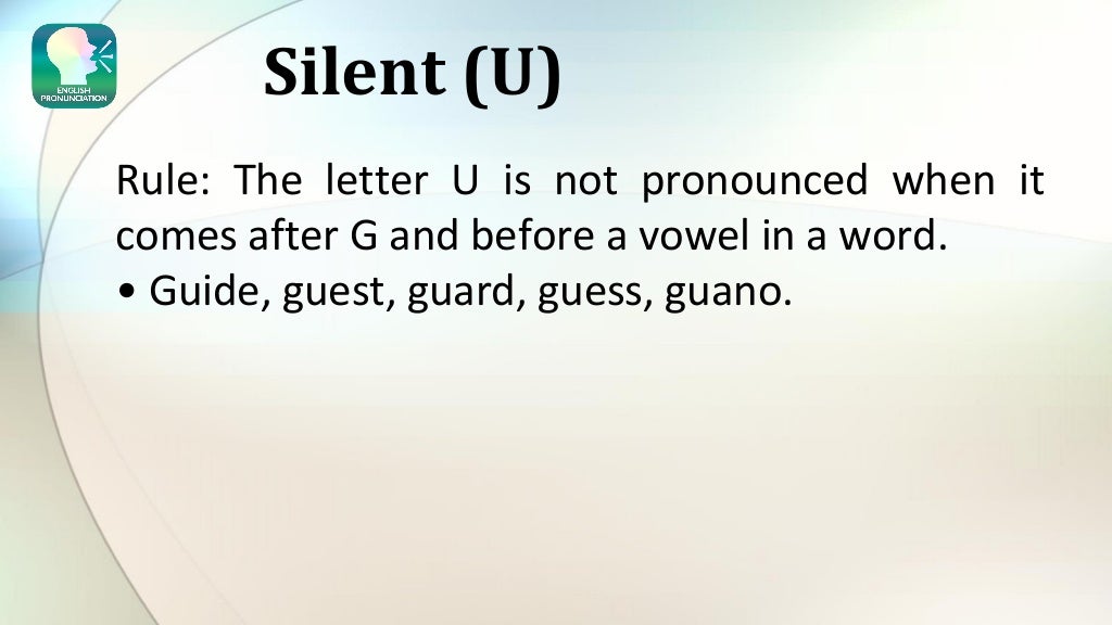 Rules of Silent Letter