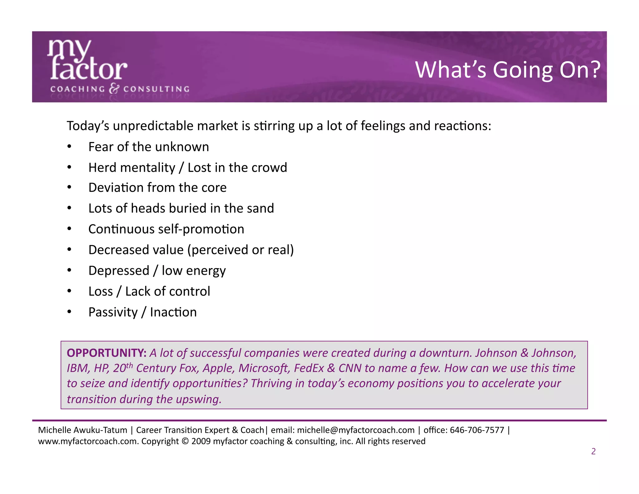 Five Tips to Thrive in an Unpredictable Market | PPT