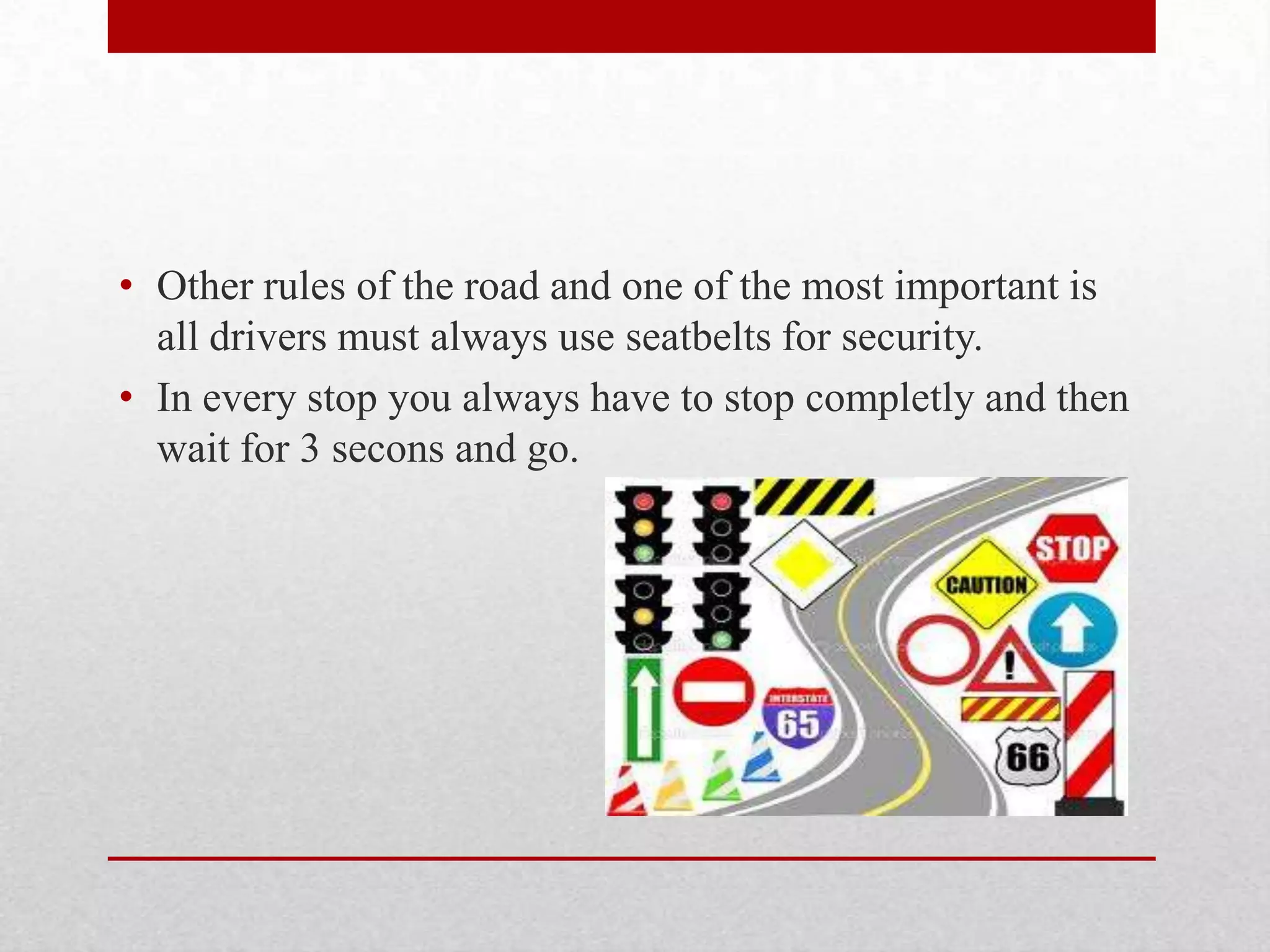 Rules of the road | PPTX