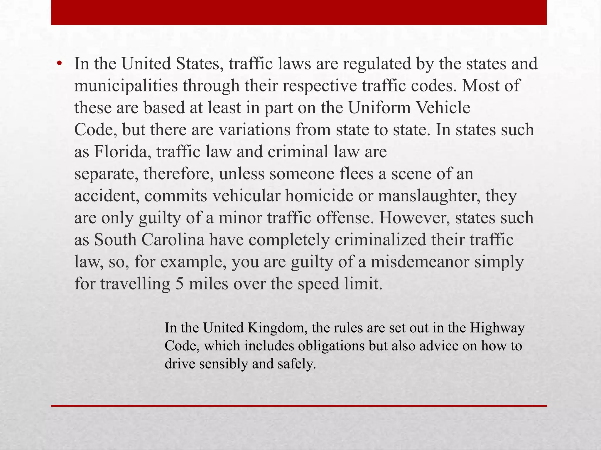 Rules of the road | PPTX