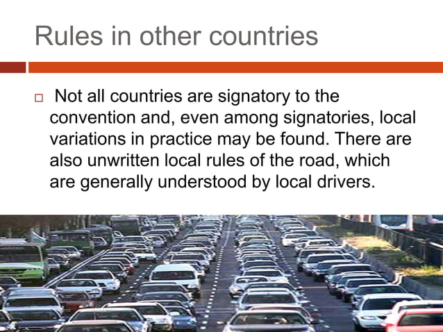 Rules of the road | PPTX