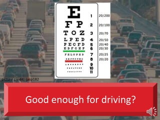 Rules of the road vision test presentation | PPTX