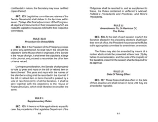 Rules of the Senate - Philippines | PDF