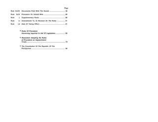 Rules of the Senate - Philippines | PDF
