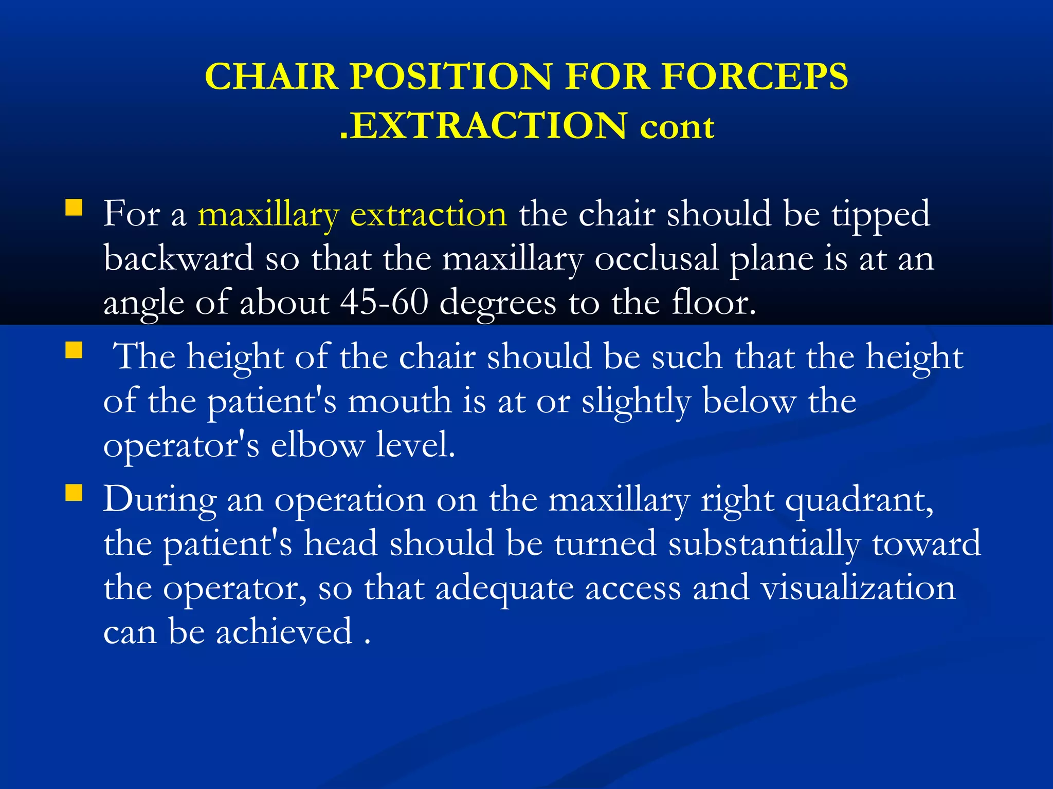 Rules of using dental forceps & elevator | PPT