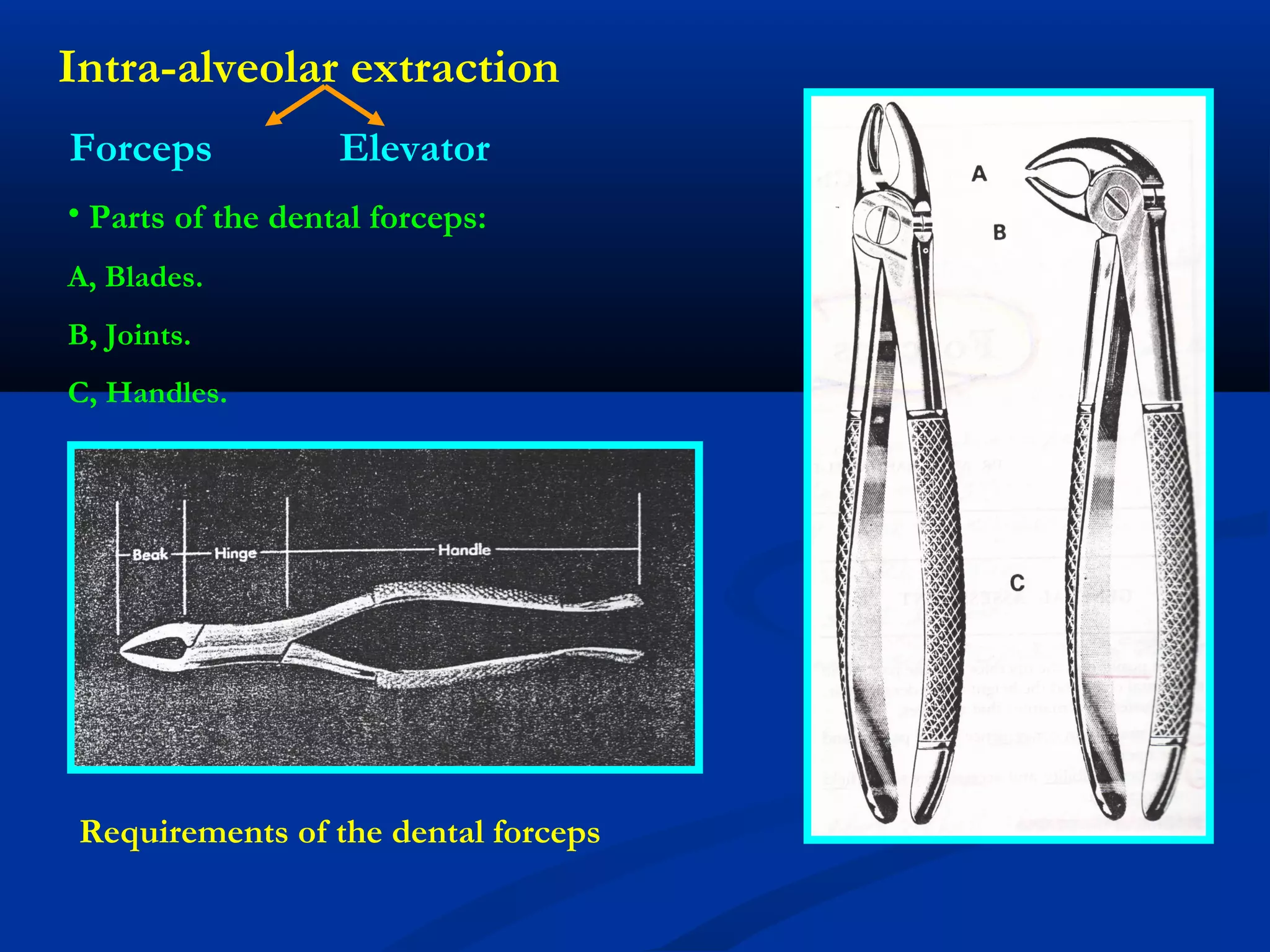 Rules of using dental forceps & elevator | PPT | Dental Health ...