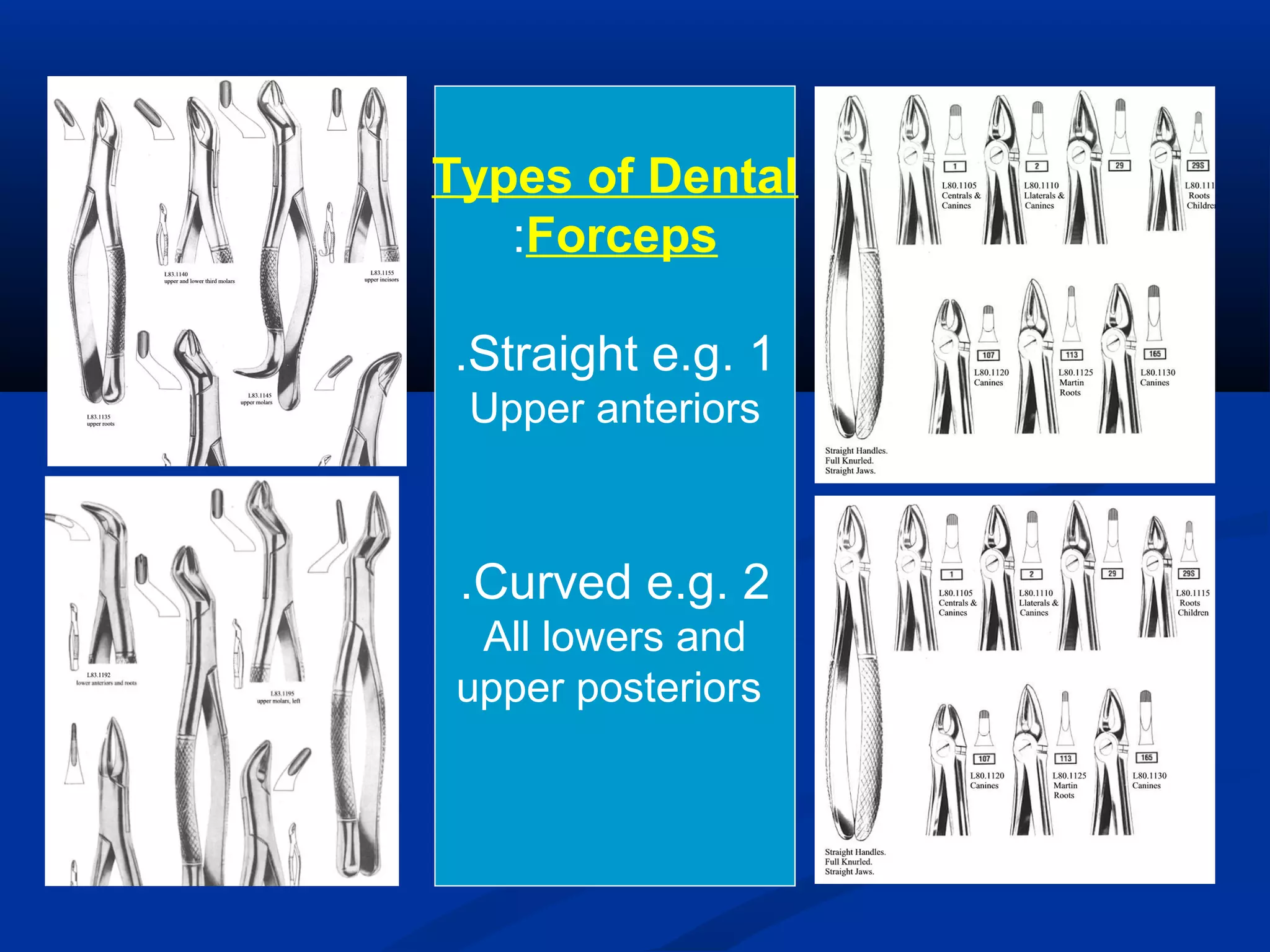 Rules of using dental forceps & elevator | PPT
