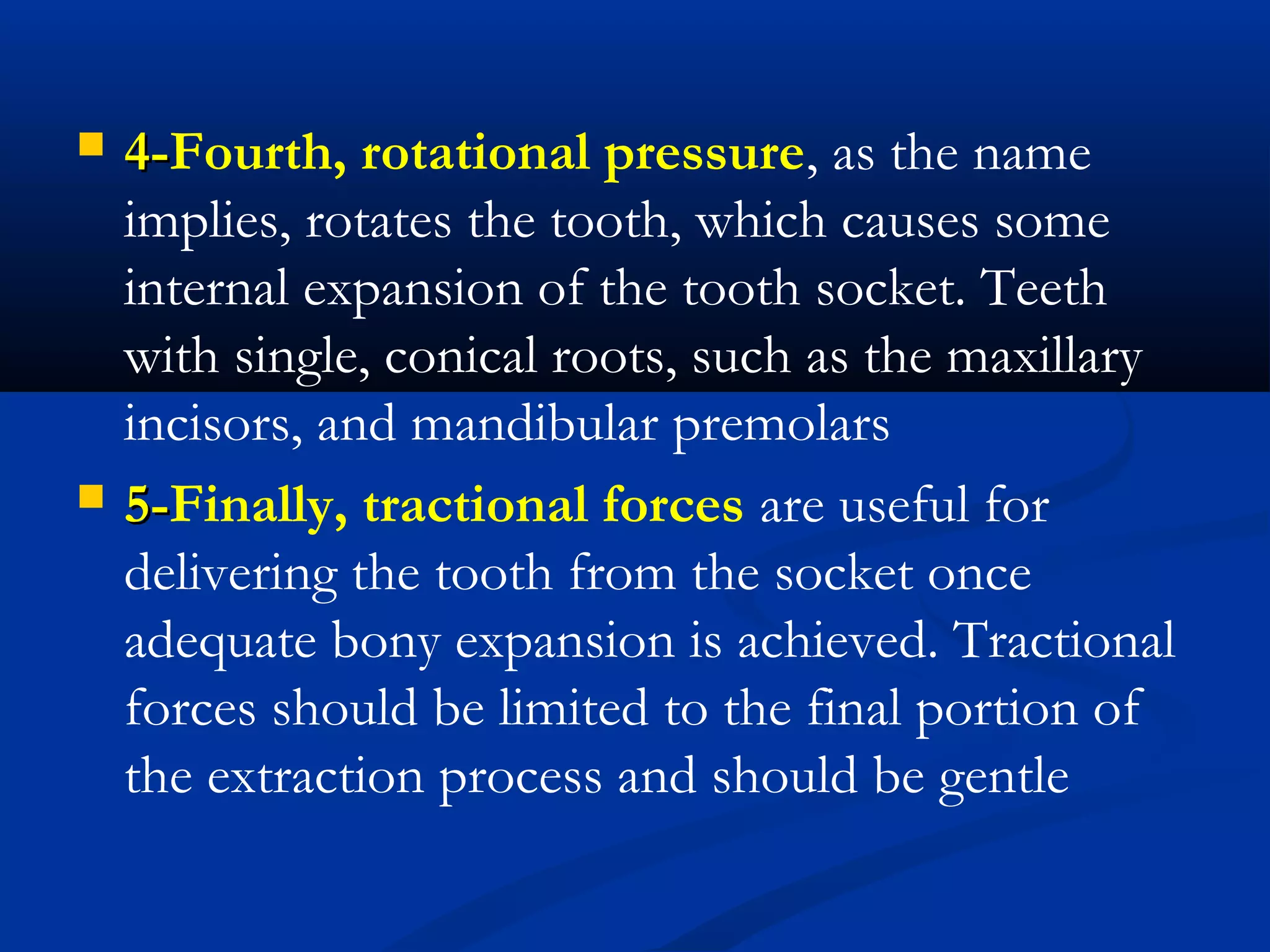 Rules of using dental forceps & elevator | PPT