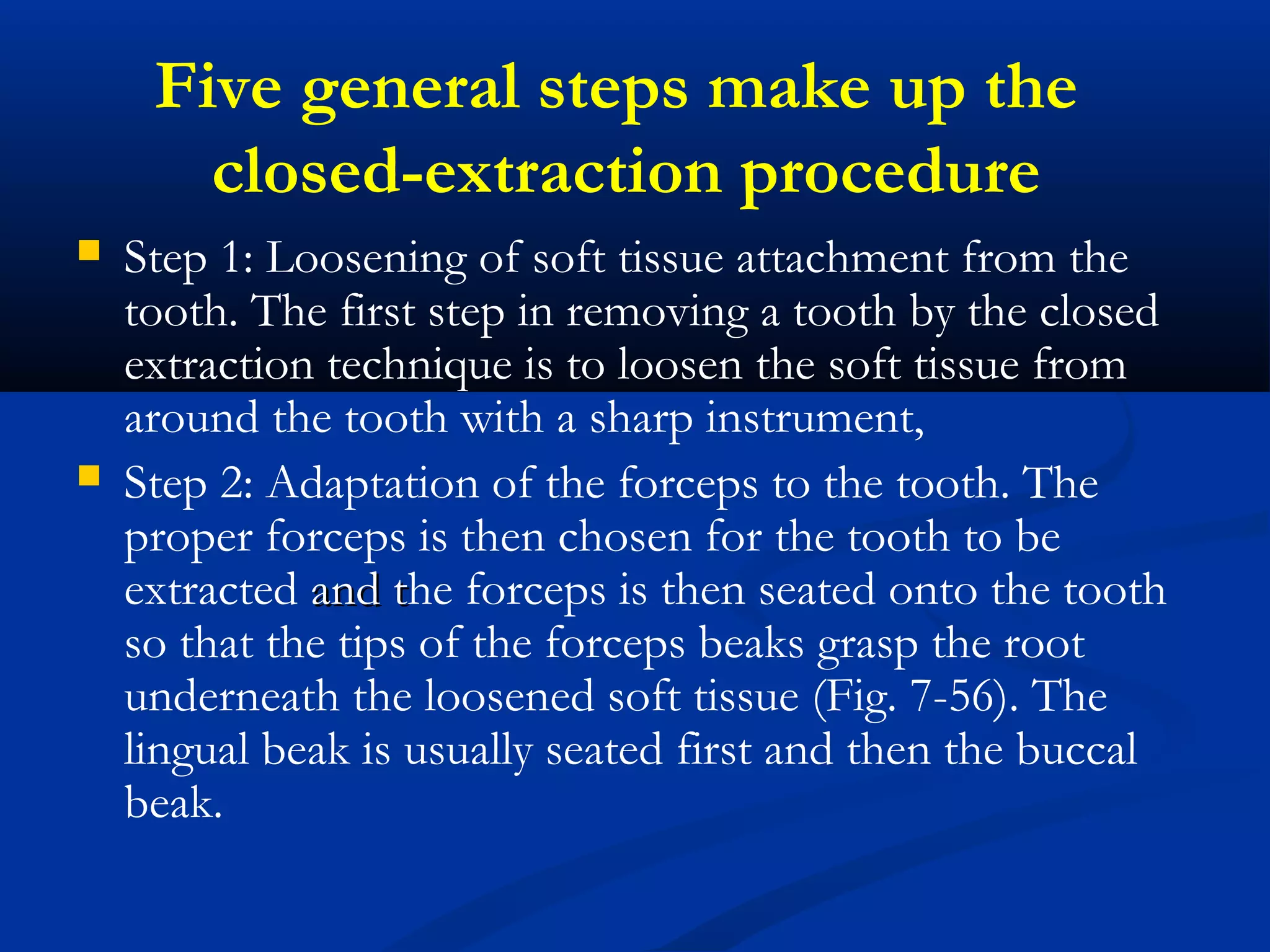 Rules of using dental forceps & elevator | PPT